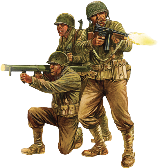 Download Wwii American Gis Art - African Soldiers Png - Full Size PNG ...
