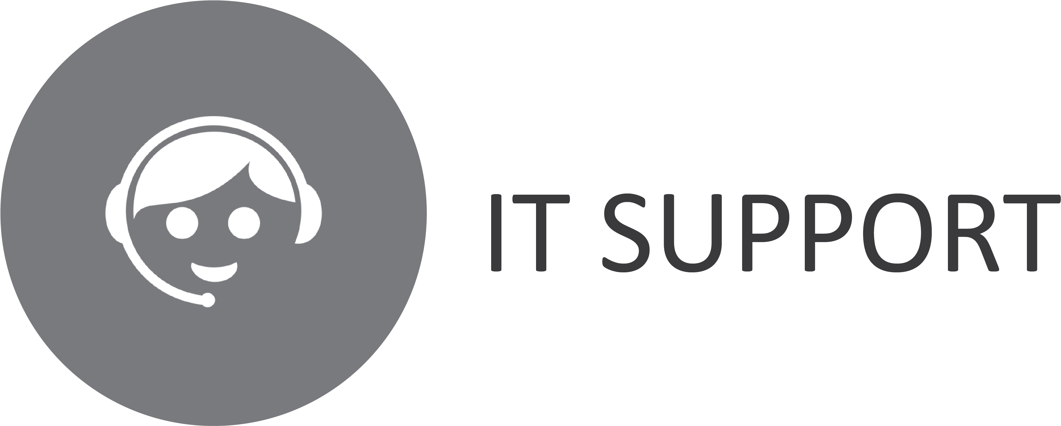 Download It Support Icon V2 Grey-01 - Graphic Design - Full Size PNG ...