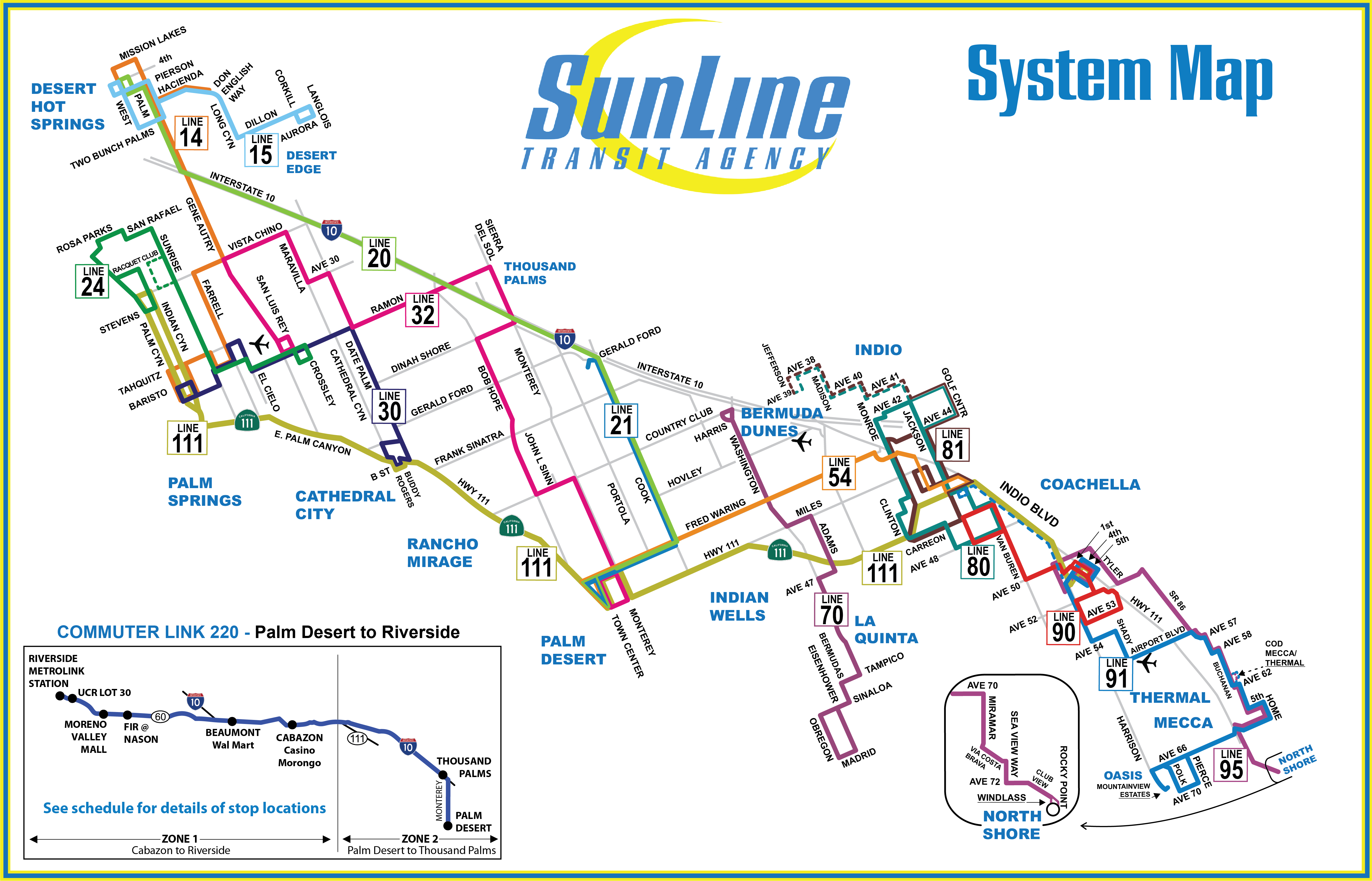 Download Transparent System Map Advertising - Sunline Transit - PNGkit