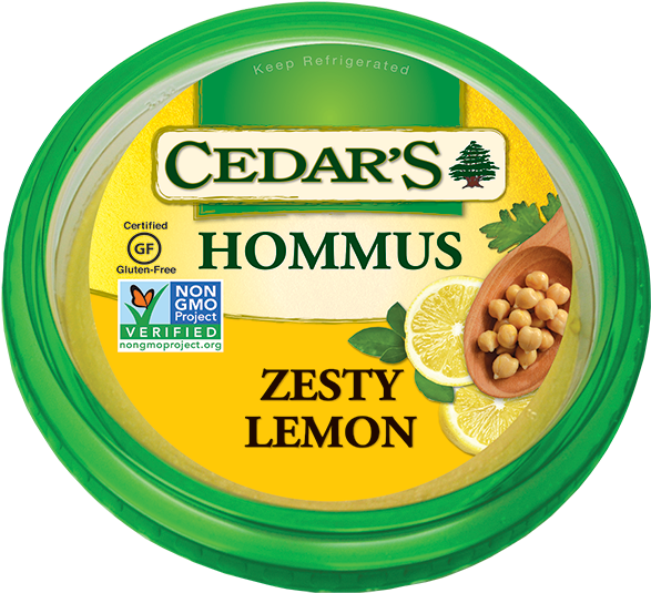 Download Cedar Hommus Zesty Lemon - Cedars Hummus - Full Size PNG Image ...