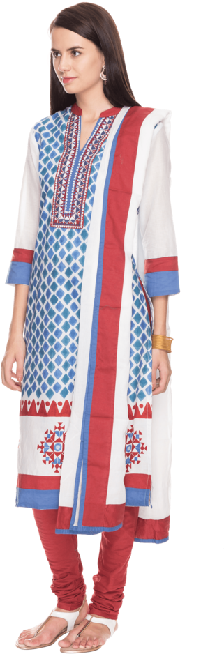 Download Womens Printed Churidar Suit - Photo Shoot - Full Size PNG ...