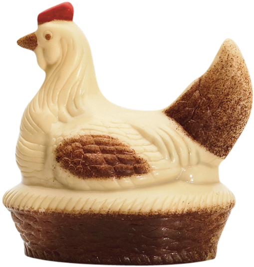 Download White Chocolate Hen With Comb 300g - Chicken - Full Size PNG ...