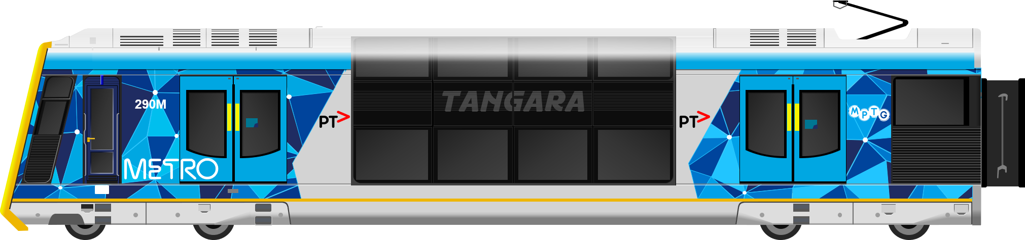 Download Sydney Tangara T Set Train In The Melbourne Ptv Livery ...