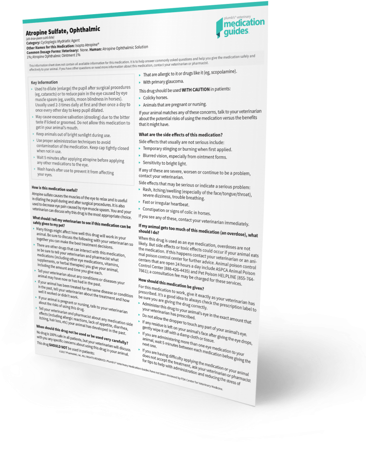 Download Easy To Print Medication Guides For Pet Owners - Paper - Full ...