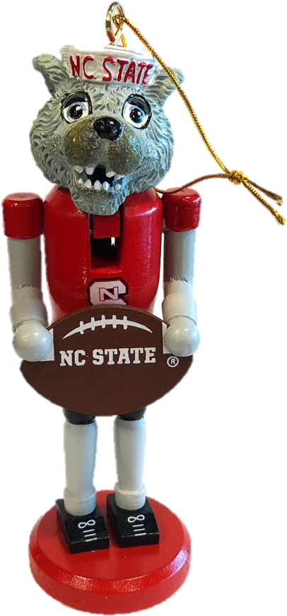 Download Nc State Wolfpack 6" Wolf Nutcracker Football Ornament ...