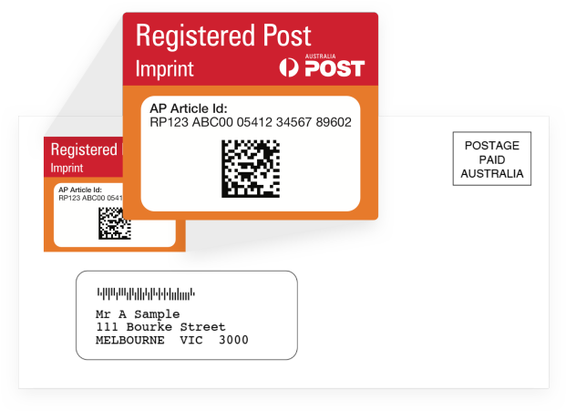 Download How Registered Post Imprint Works - Registered Post Labels ...