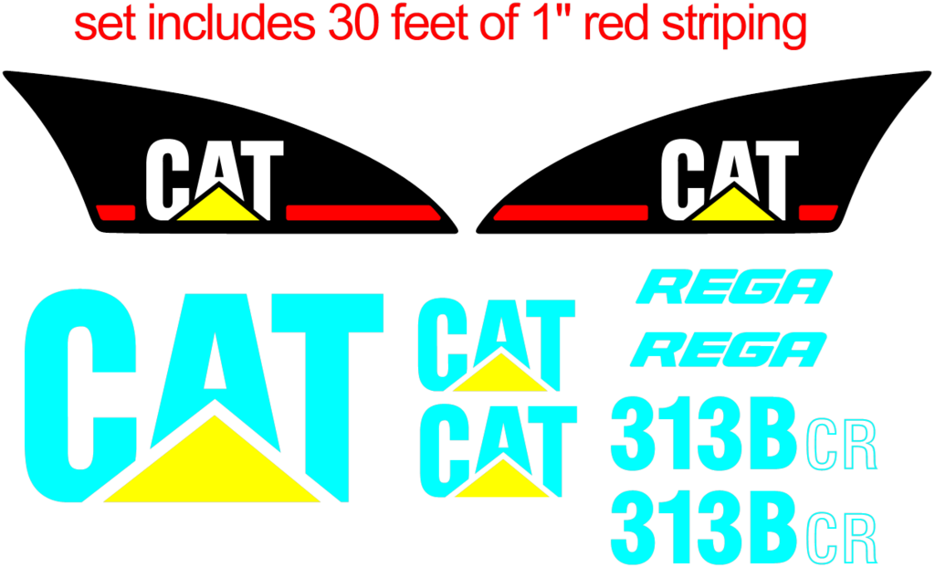 Download Caterpillar 313b Cr Decal Set - Full Size PNG Image - PNGkit