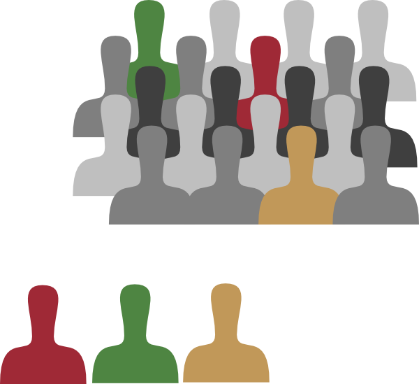 Download Large Group With Color Clip Art - Large Group And Small Group ...