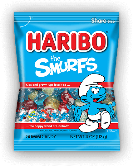 Download Haribo Smurfs - Full Size PNG Image - PNGkit