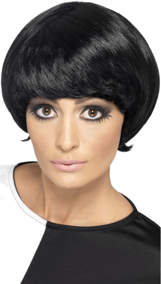 Download Women's 60s Wig - Perruque Coupe Au Bol Femme - Full Size PNG ...