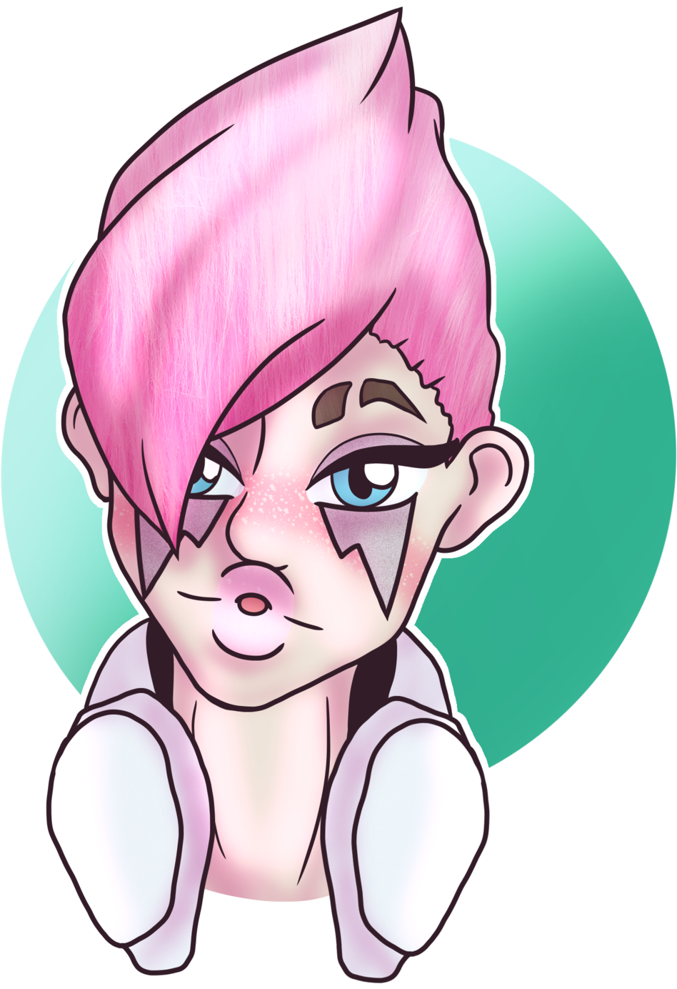 Download Punk Chick - Cartoon - Full Size PNG Image - PNGkit