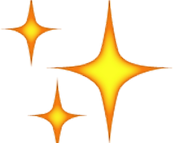 Download Anime Clipart Sparkle - 3 Star Emoji Png - Full Size PNG Image ...