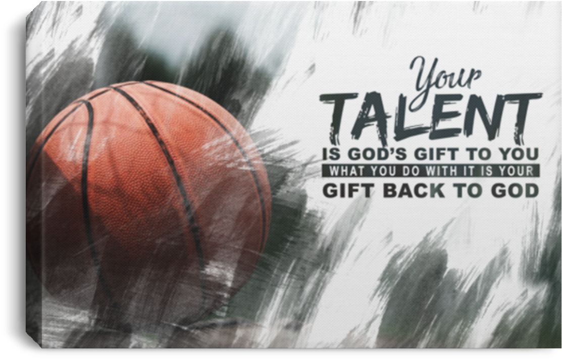 Download God's Gift Basketball Ball Canvas Wall Art Alca223 - Ball ...