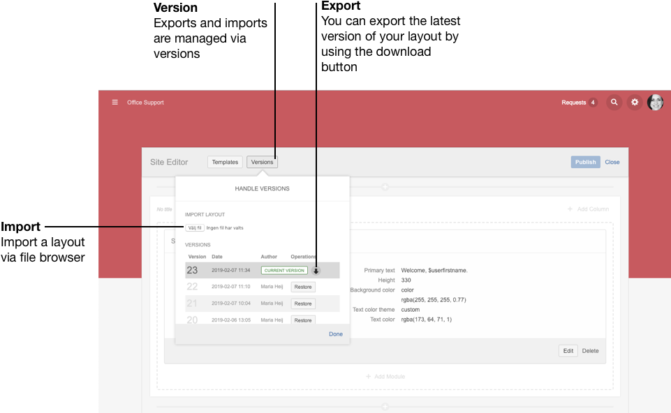Download Export And Import Of Layouts - Full Size PNG Image - PNGkit