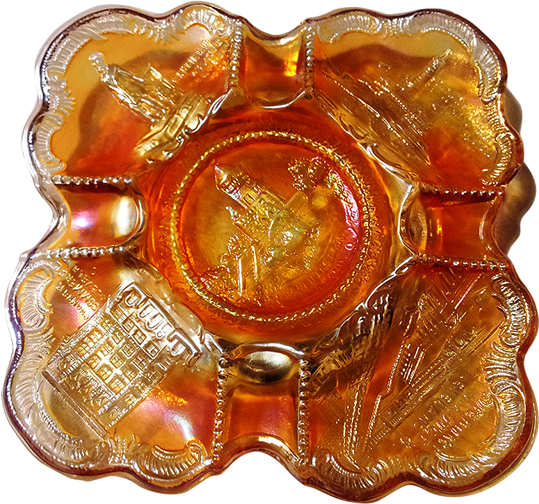 Download Millersburg Cleveland Memorial Marigold Souvenir Ashtray ...