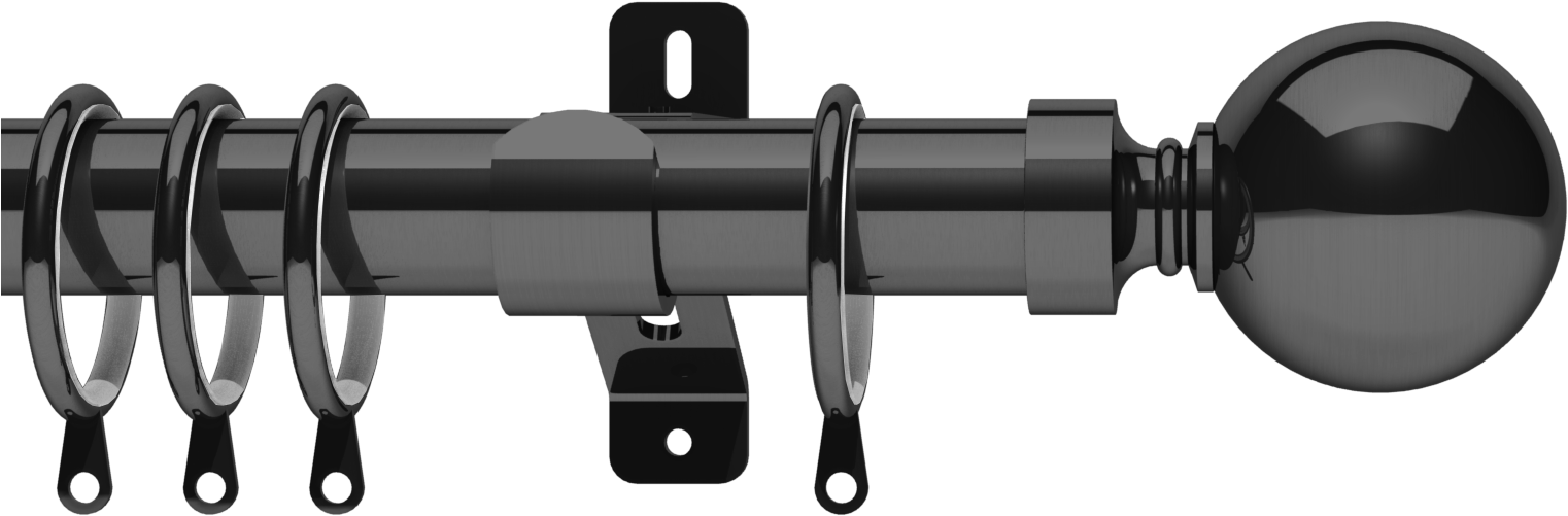 Download Belgravia 28mm Curtain Pole Graphite - Curtain Rod - Full Size ...