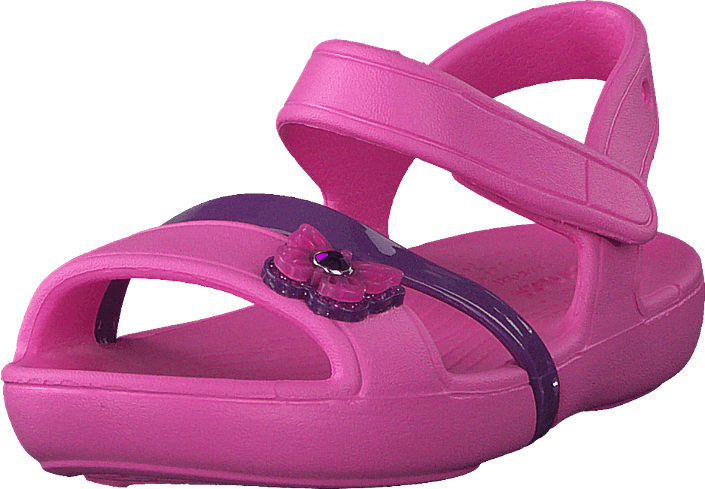Download Crocs Lina Sandal K Party Pink - Sandal - Full Size PNG Image ...