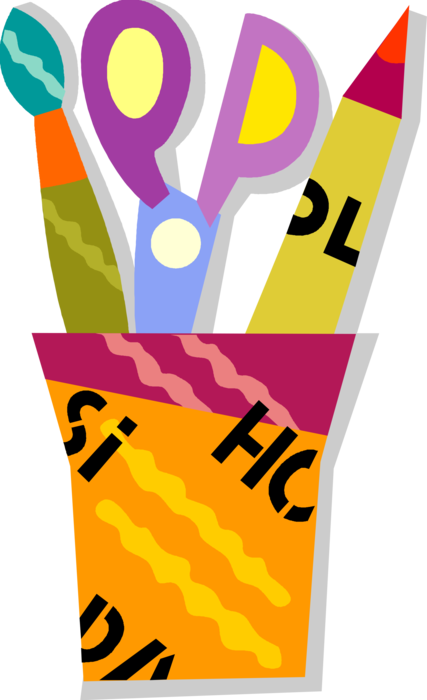 Download Vector Illustration Of Visual Arts Artist's Art Supplies ...