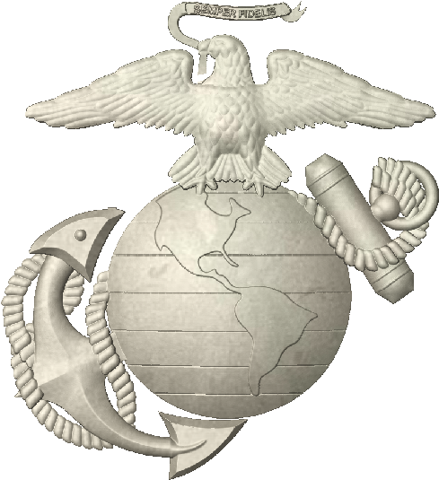 Download First Marine Corps Emblem - Marine Corp 3d Model - Full Size ...