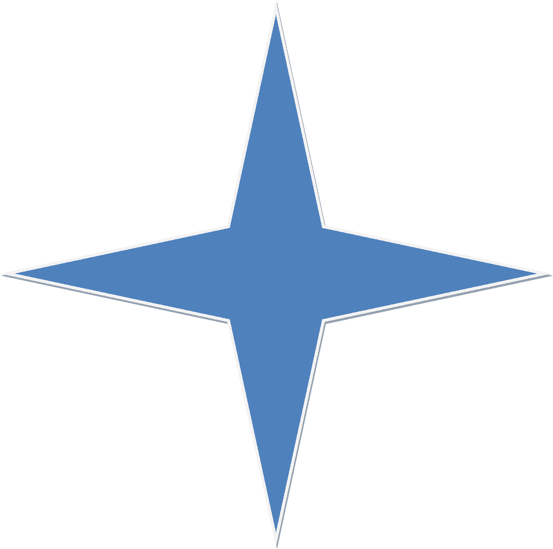Download Transparent Blue 4 Point Star - Wikimedia Commons - PNGkit