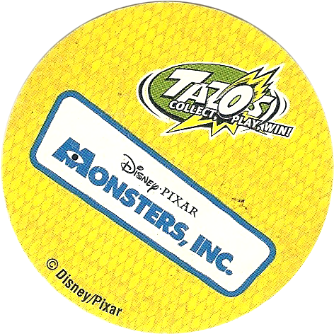 Download Tazos > Monsters Inc Back - Monsters, Inc. - Full Size PNG ...