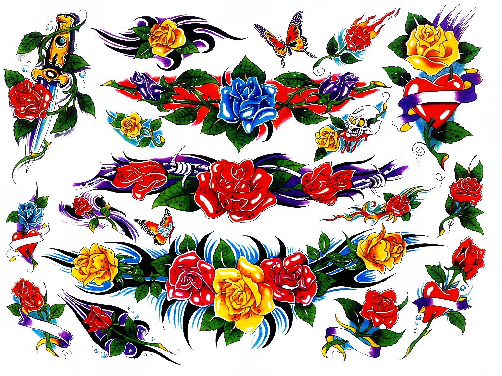 Download Colored Tattoo Shape 001 - Tattoo - Full Size PNG Image - PNGkit