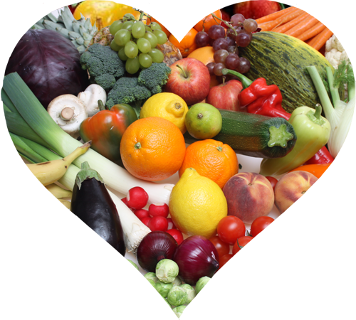 Download Veggie-heart500 Vegetable Heart Png - Fruits And Vegetables ...