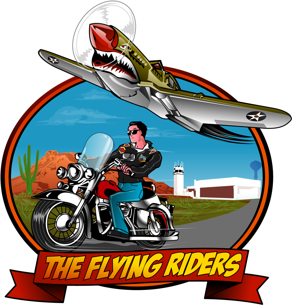 Download The Flying Riders Logo Design - Cartoon - Full Size PNG Image ...