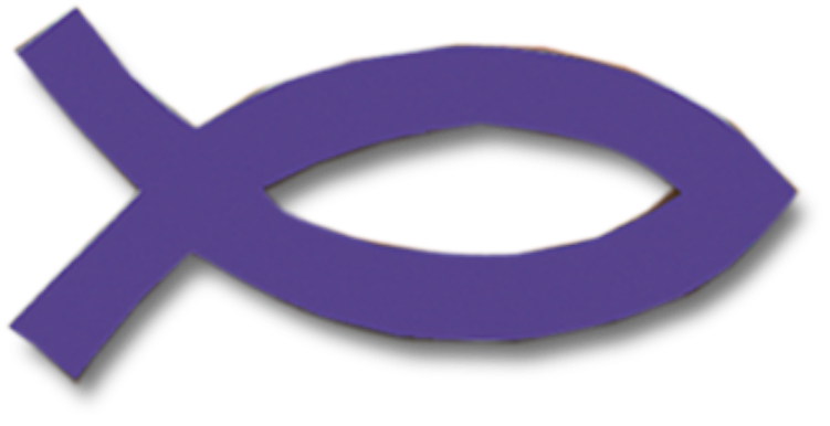 Download Transparent Body Stickers Jesus Fish 1000 Ct - Lilac - PNGkit