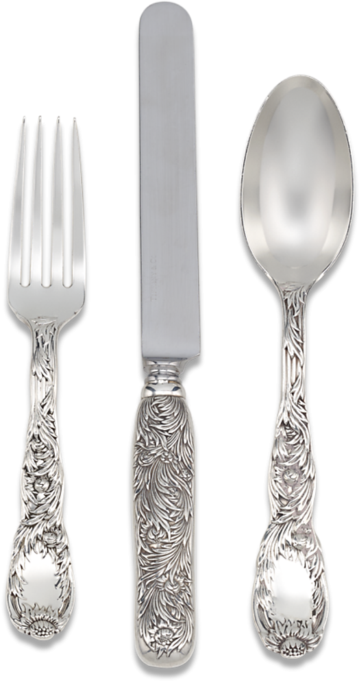 Download Chrysanthemum Flatware Service, 252 Pieces - Knife - Full Size ...