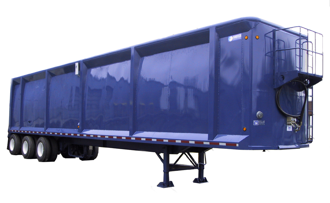 Download Open Top Transfer Trailer - 53 Foot Garbage Trailer - Full ...