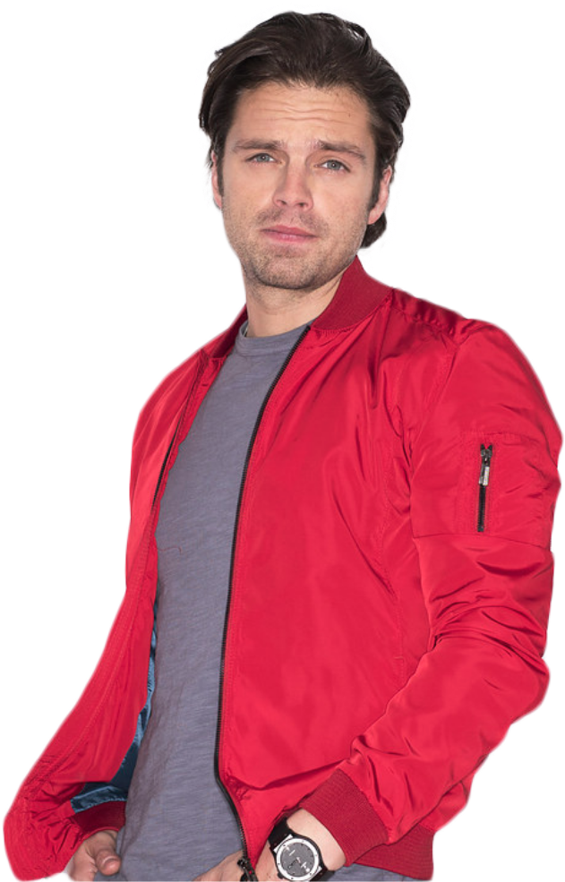 Download Sebastian Sticker - Sebastian Stan Bomber Jacket - Full Size ...
