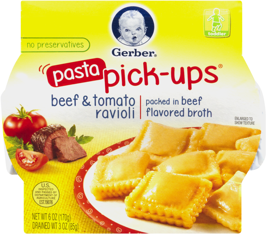 Download Gerber Graduates For Toddlers Pasta Pick-ups Beef & - Gerber ...