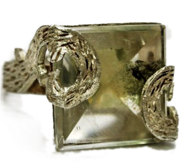 Download Scroll Square Ring $325 - Engagement Ring - Full Size PNG ...