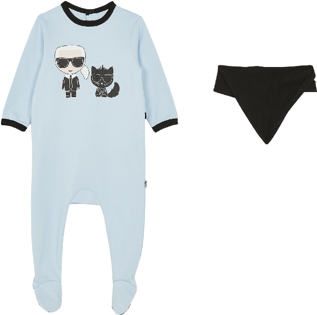 Download Blue Karl & Choupette Baby Onesie Gift Set - Elephant - Full ...
