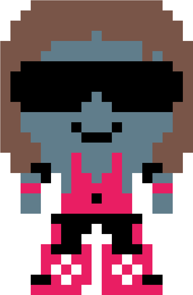 Download Bret "hitman" Hart - Deadpool Logo Pixel Art - Full Size PNG ...