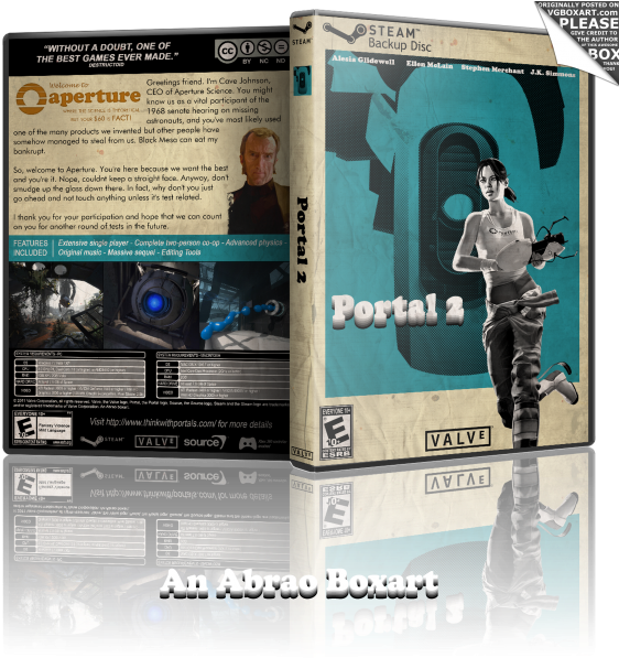 Download Portal 2 Box Art Cover - Portal 2 - Full Size PNG Image - PNGkit