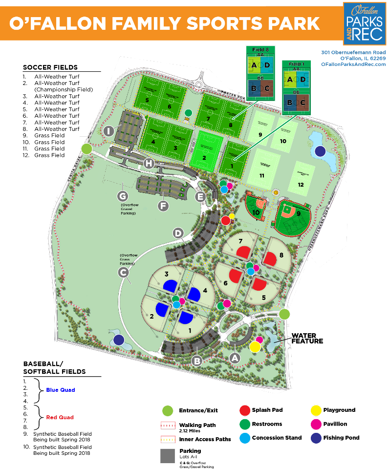 Download Field Map - - O Fallon Soccer Complex Map - Full Size PNG ...
