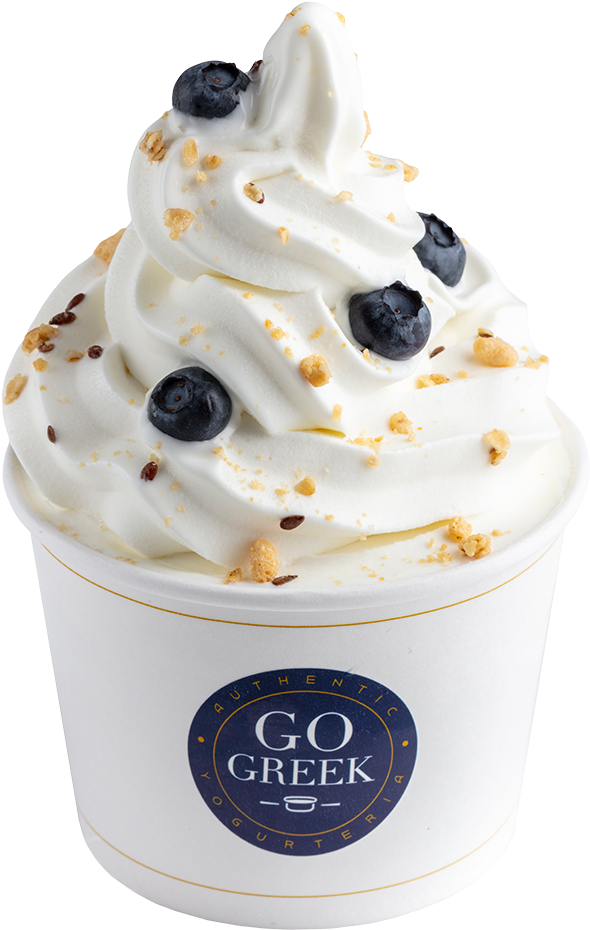 Download Fro Yo Blueberry - Vanilla Ice Cream - Full Size PNG Image ...
