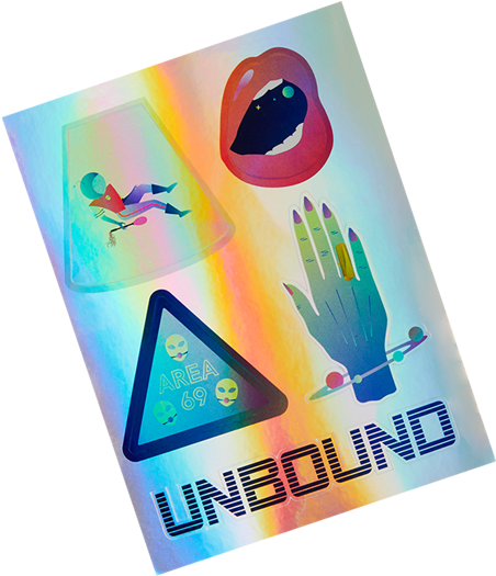 Download Transparent Holographic Sticker Sheet - Graphic Design - PNGkit