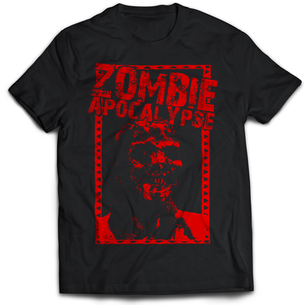 Download Zombie Apocalypse "red Zombie" T-shirt - Us Navy Logo Shirt ...
