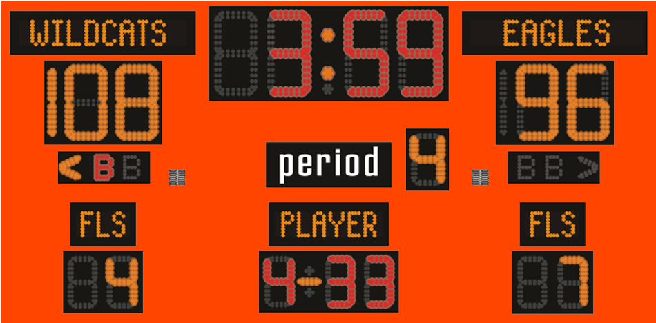 Download 2780 Scoreboard - Basketball Nevco Scoreboards - Full Size PNG ...