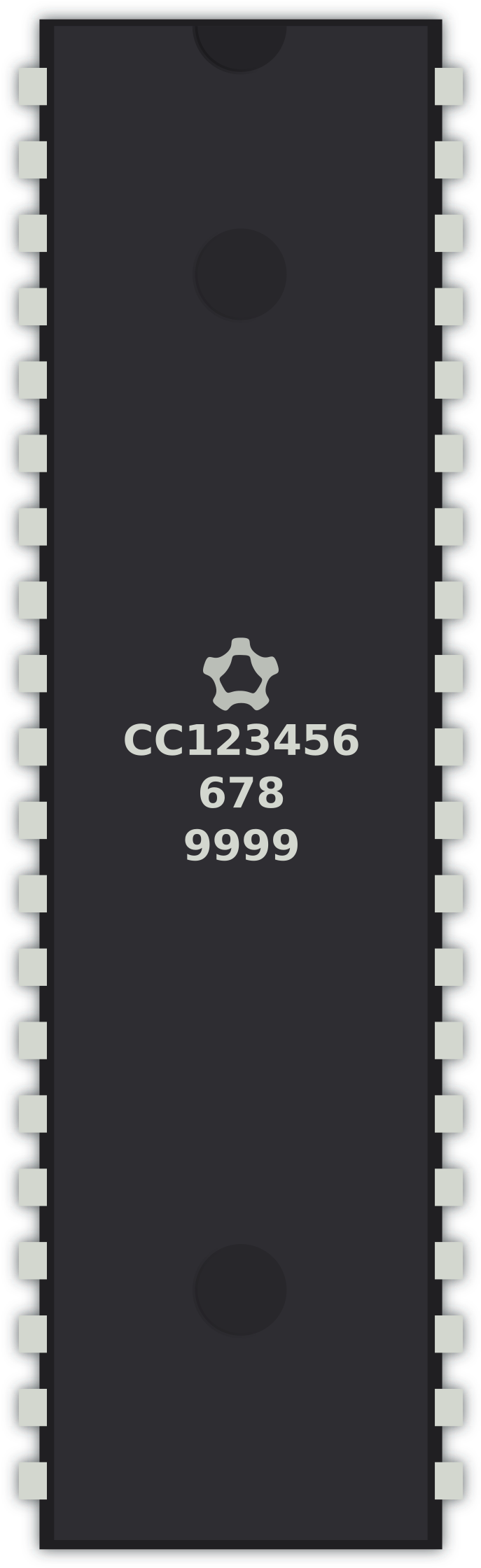 Download This Free Icons Png Design Of Generic 40-pins Ic - Full Size ...