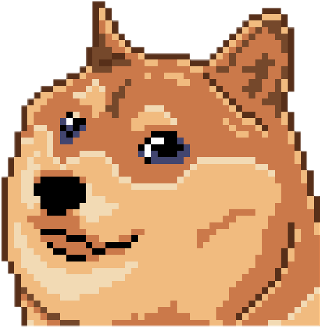 Download Pixelated Pixelart Freetouse Doge - Pixel Art Paint Icon ...