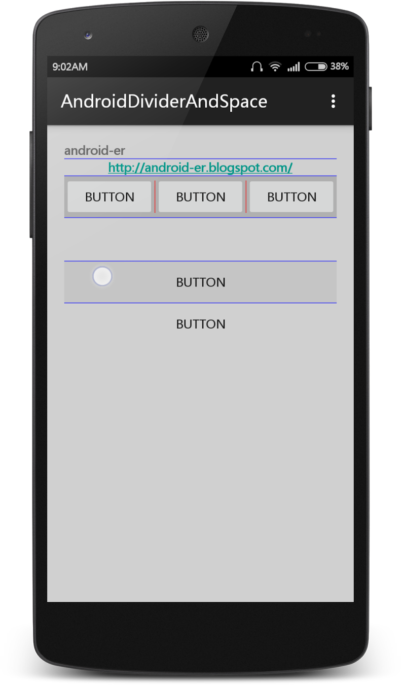 Download Example To Use Divider And Space - Connect Google Fit Screen ...