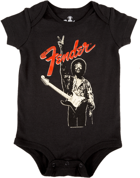 Download Fender® Jimi Hendrix® Collection Onesie, Black, 18 - Fender ...
