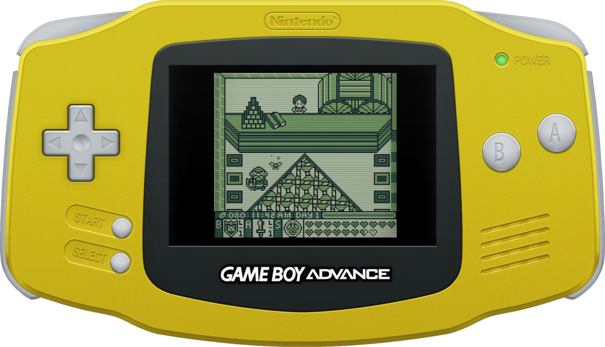 Download Transparent Gameboy Advance Png - Game Boy Advance Yellow - PNGkit