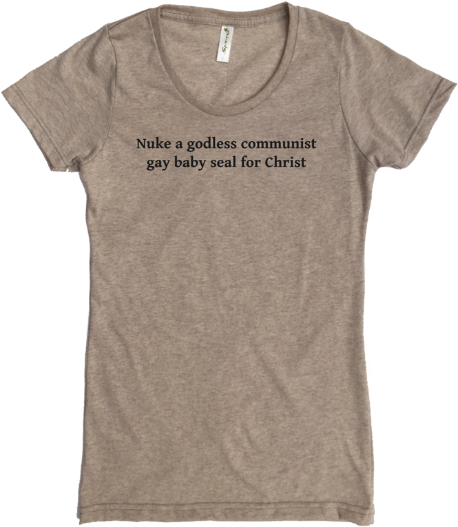 Download Nuke A Godless Communist Baby Seal Printed On Women's - Active ...