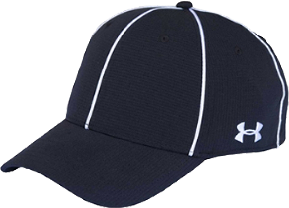 Download Ua Blacke White Referee Hat - Hat - Full Size PNG Image - PNGkit