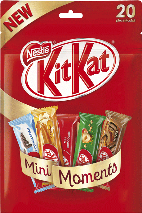 Download Kitkat® Mini Moments Chocolate Bag - Kit Kat - Full Size PNG ...